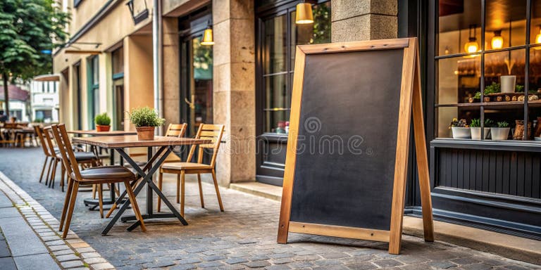 Restaurant Menu Board Mockup with Empty Space for Your Text AI ...