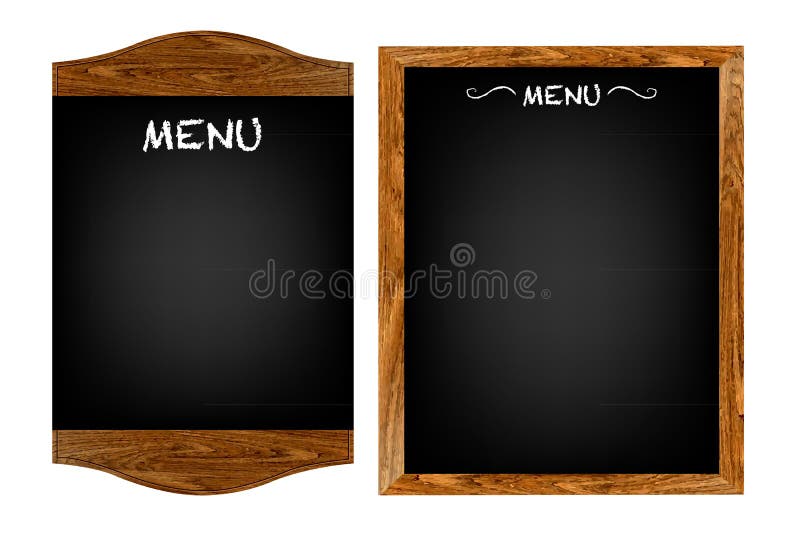 Restaurant Menu Board Set with Text Stock Vector - Illustration of ...
