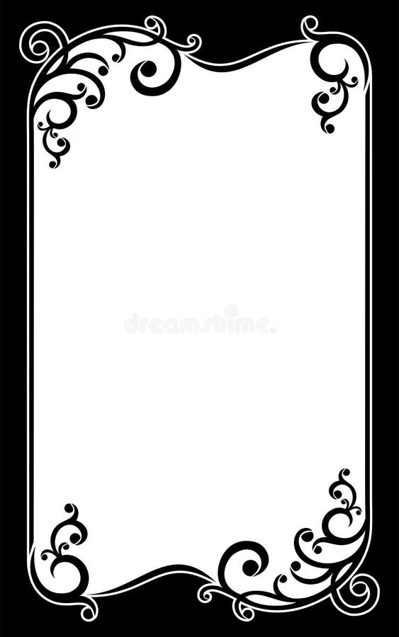 Restaurant Menu Card Frame Template Stock Vector - Illustration of cafe ...