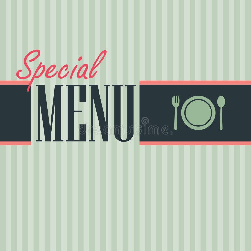 Restaurant Menu Card. Vector Illustration Decorative Design Stock ...