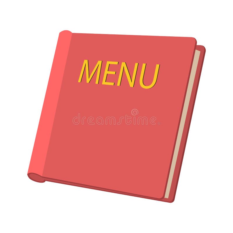 Restaurant Menu Cartoon Icon Stock Illustration - Illustration of ...