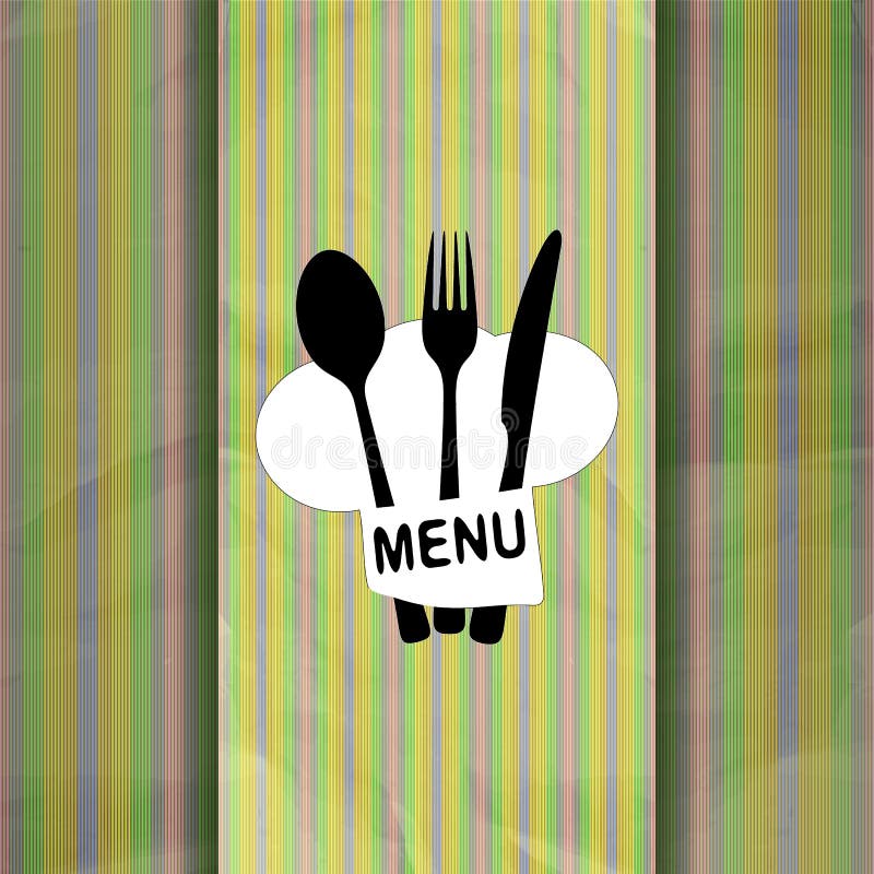 Restaurant Menu with Chef Hat Chef Line Stock Vector - Illustration of ...