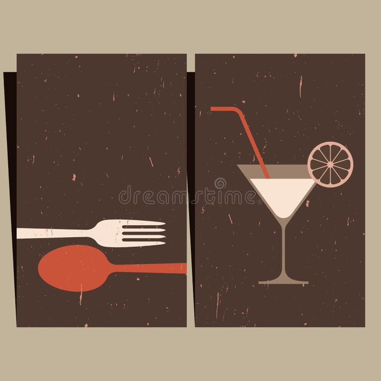 Restaurant menu design stock vector. Illustration of brochure - 28316657