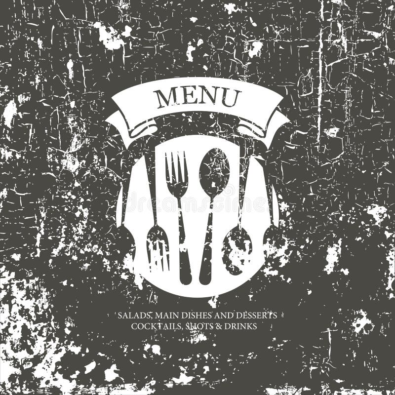 Retro Fast Food Menu stock vector. Illustration of card - 36074264