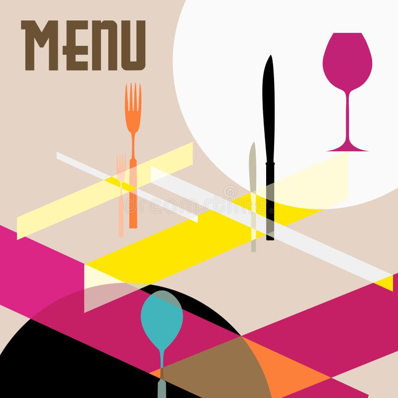 Restaurant Menu Design Template Stock Vector - Illustration of alcohol ...