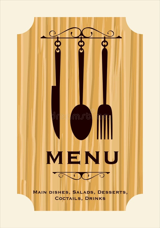 Vintage Graphic Element for Menu Stock Vector - Illustration of ...