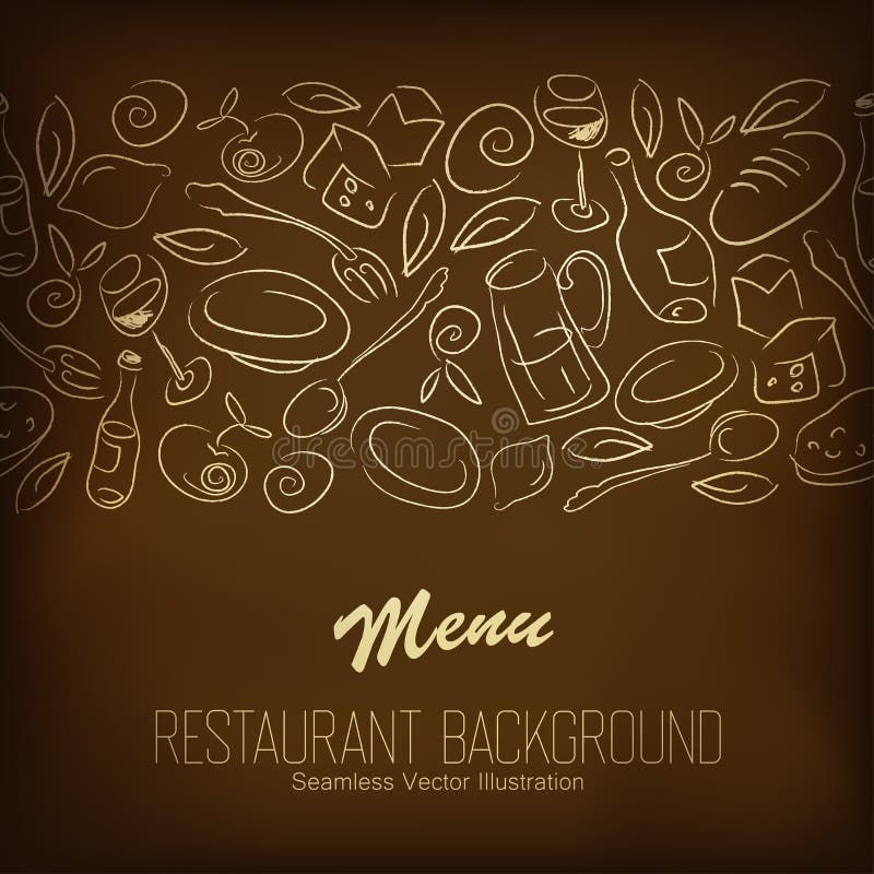 Restaurant Menu Design. Vector Stock Vector - Illustration of chef ...