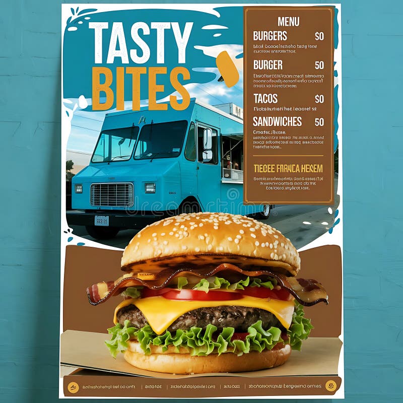 Restaurant Menu Flyer Templates Design Illustration Stock Image - Image ...