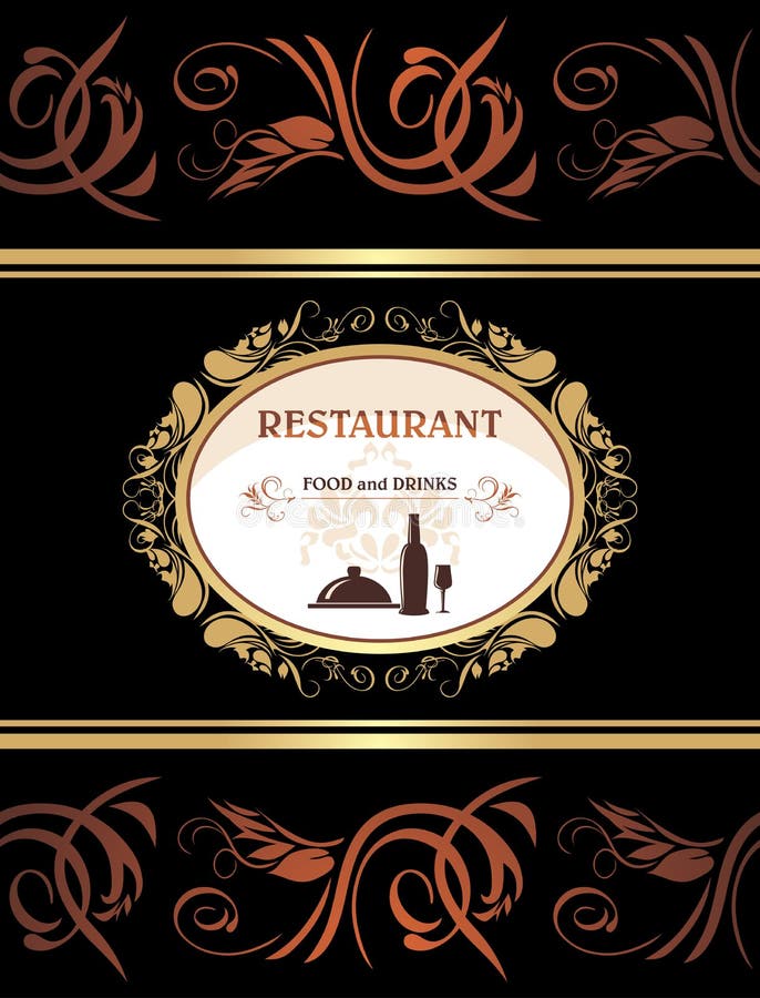 Restaurant Menu. Food and Drinks Stock Vector - Illustration of cooking ...