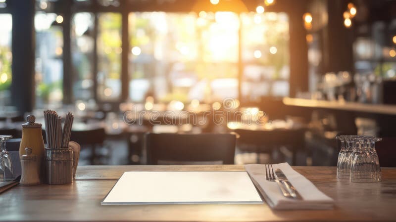 Restaurant Table Placement stock image. Image of dishes - 7039501
