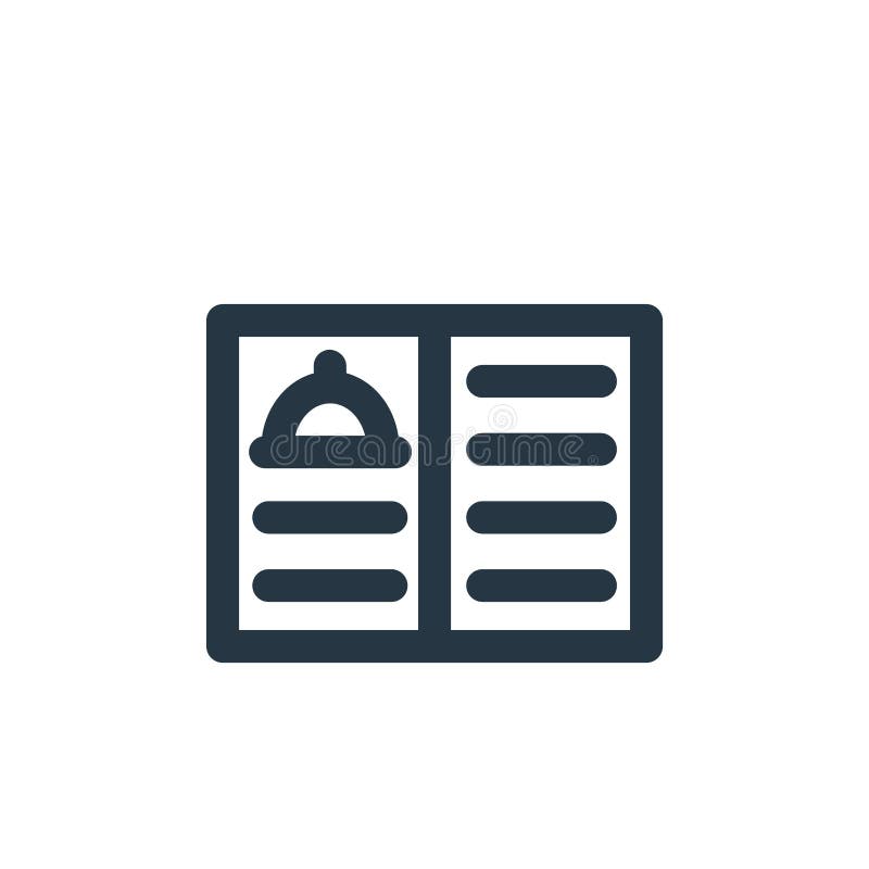 Restaurant Menu Icon Vector from Restaurant Concept. Thin Line ...