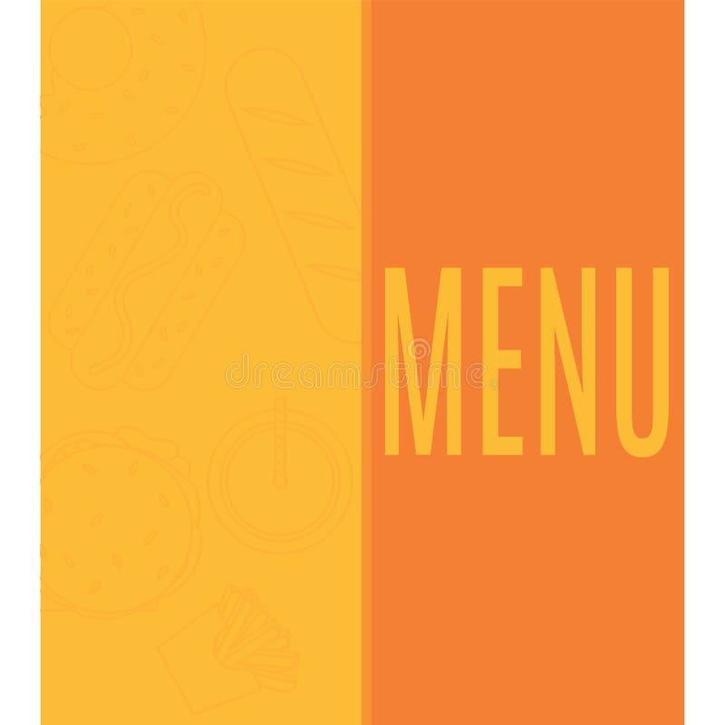Restaurant Menu Illustration Stock Vector - Illustration of icon ...