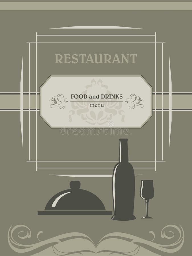 Restaurant Menu. Label for Design Stock Vector - Illustration of lunch ...