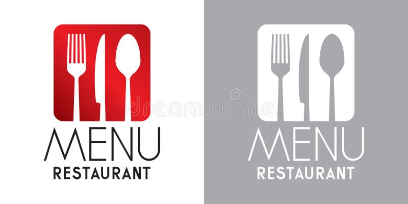 Restaurant Menu Logo Template Stock Illustration - Illustration of fork ...