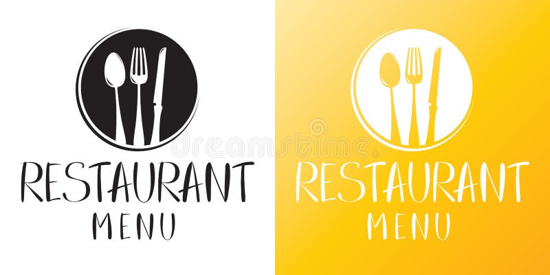 Restaurant Menu Logo Template Stock Illustration - Illustration of ...