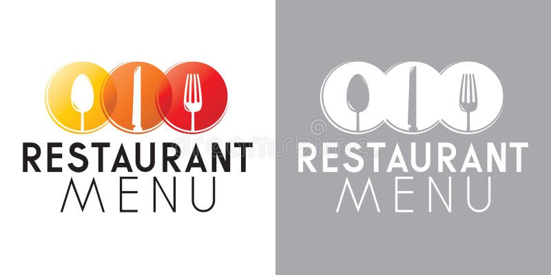 Restaurant Menu Logo Template Stock Illustration - Illustration of ...