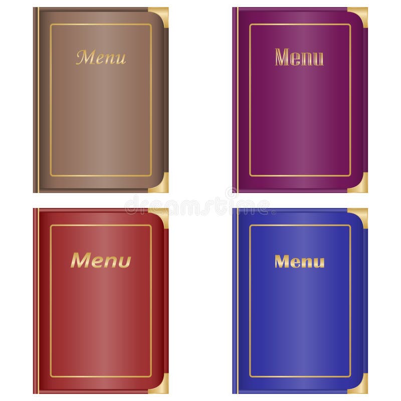 Restaurant Menu, the Menu Book Stock Illustration - Illustration of ...