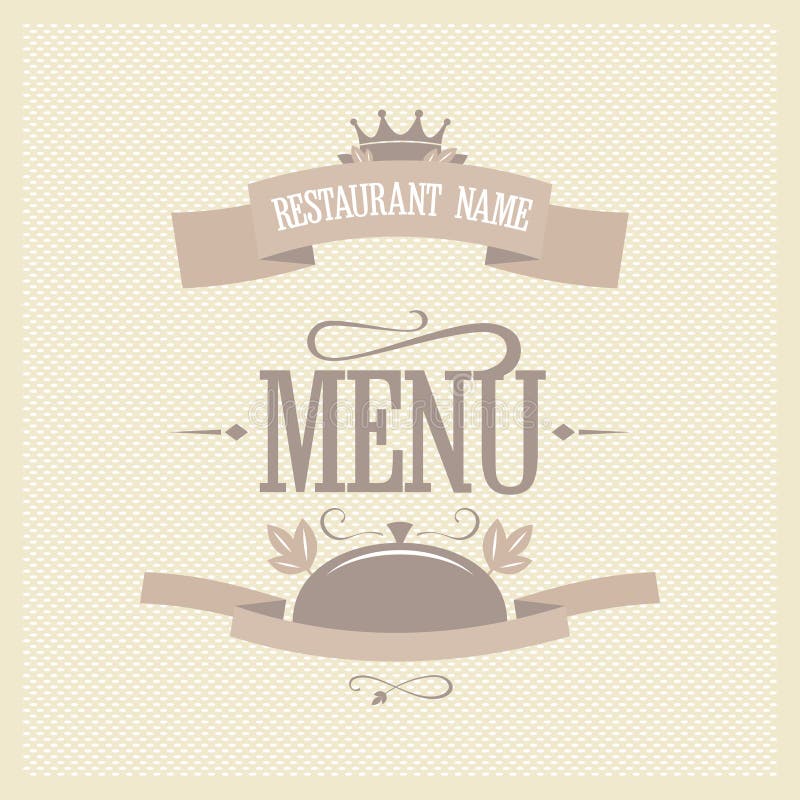 Royal Vintage Restaurant Menu Card Design Stock Vector - Illustration ...