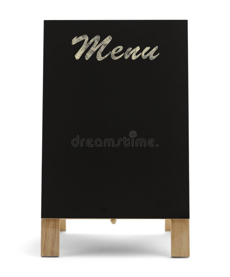 Empty menu board cutout stock image. Image of empty, square - 5496997