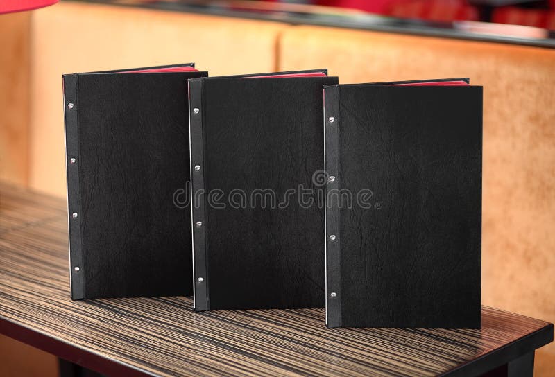 Restaurant Menu On The Table Stock Image - Image of background, dining ...