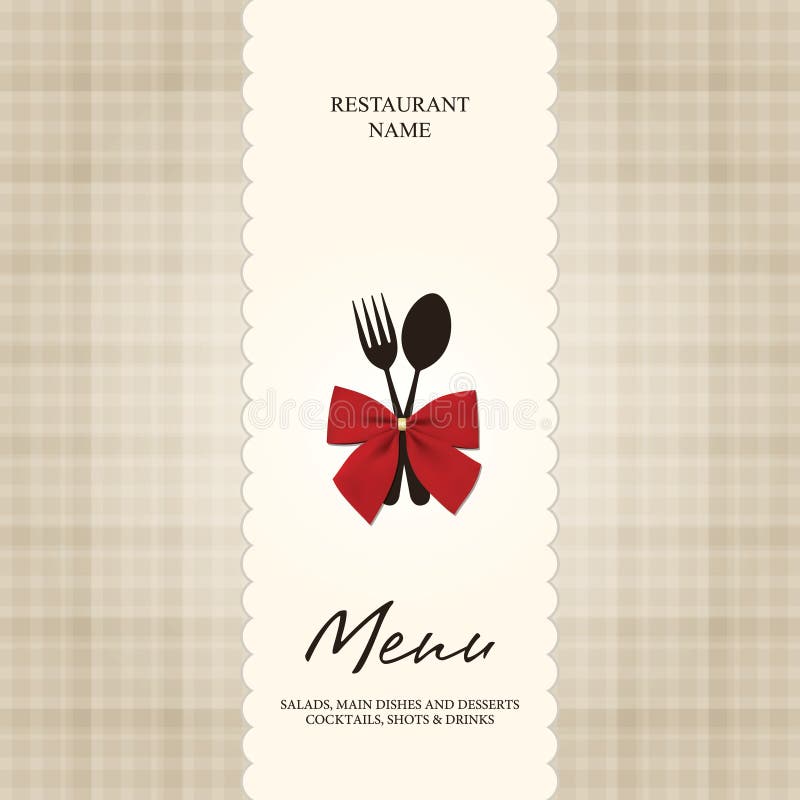 Restaurant Menu Card Frame Template Stock Vector - Illustration of ...