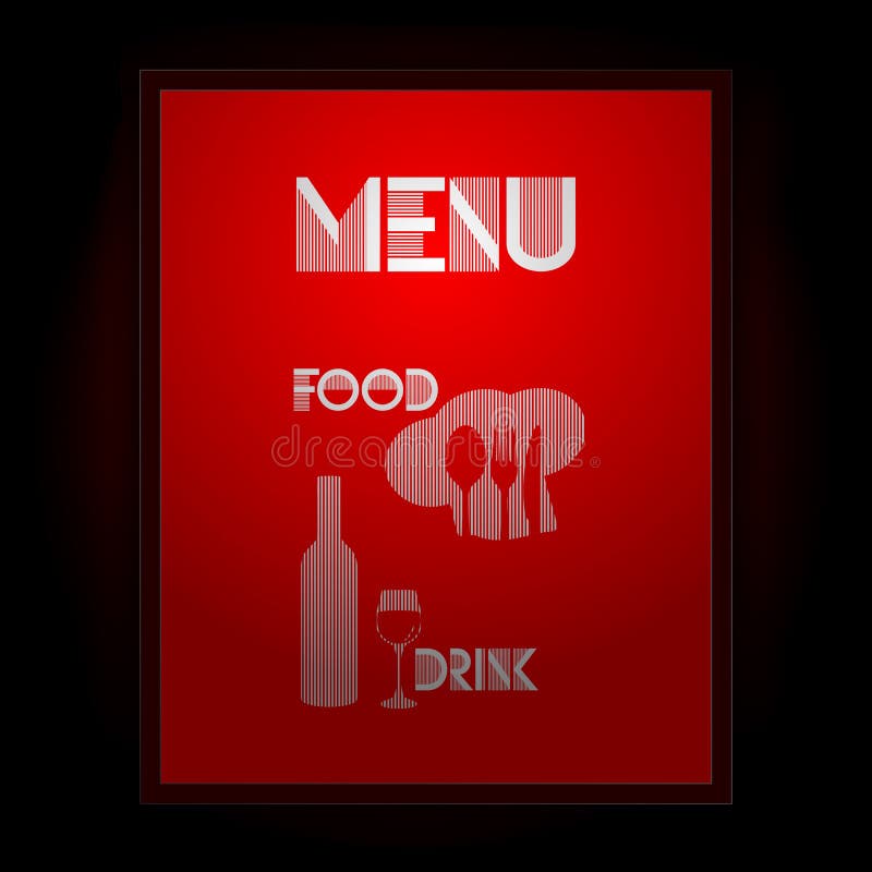 Template Restaurant Menu Covers, Wall Paper and Stencil Stock Vector ...
