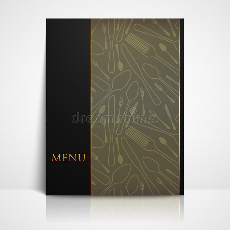 Restaurant menu template stock illustration. Illustration of background ...