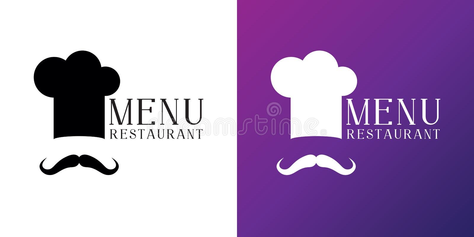 Restaurant Menu Logo Template Stock Illustration - Illustration of ...