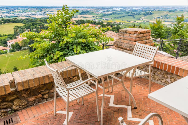 Restaurant Overlooking Countryside Stock Photo - Image of agriculture ...