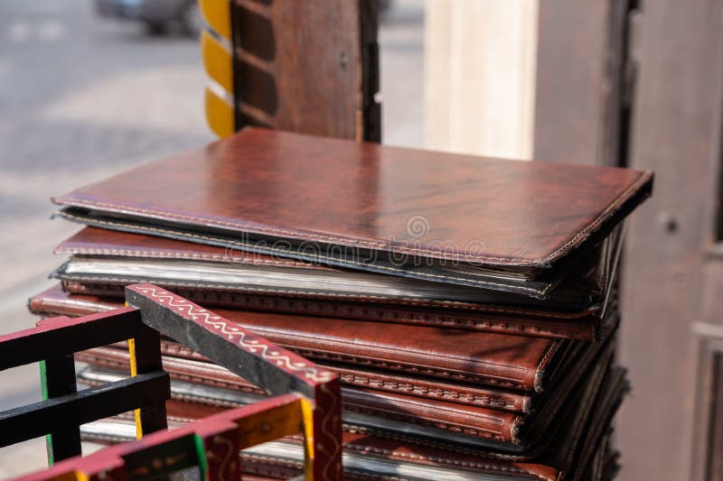 Restaurant Paper Menus Books Stock Photos - Free & Royalty-Free Stock ...