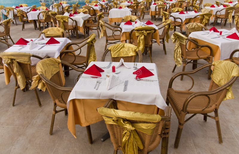 Restaurant party table stock photo. Image of gala, candle - 19929044