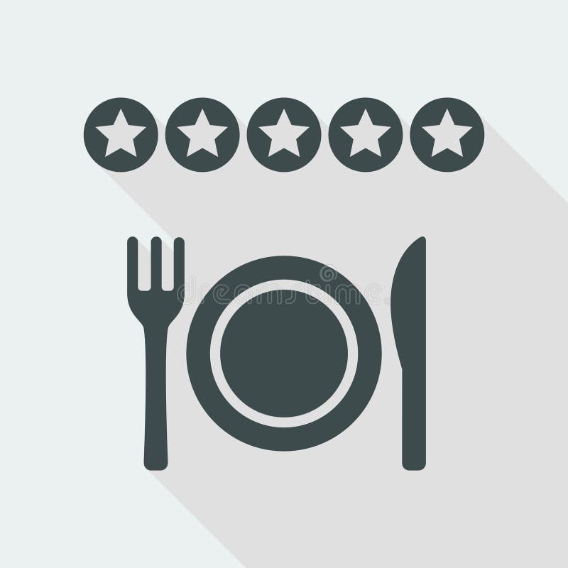 Restaurant rating icon stock illustration. Illustration of gourmet ...
