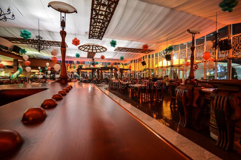 Restaurant Ready for Celebration Stock Photo - Image of breakfast ...