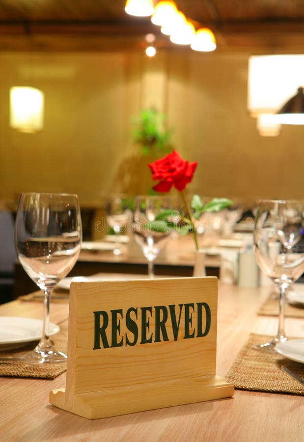 Restaurant reservations stock image. Image of dishes - 27714577