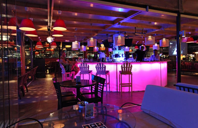 Rhodes at night editorial stock image. Image of busy - 10900279