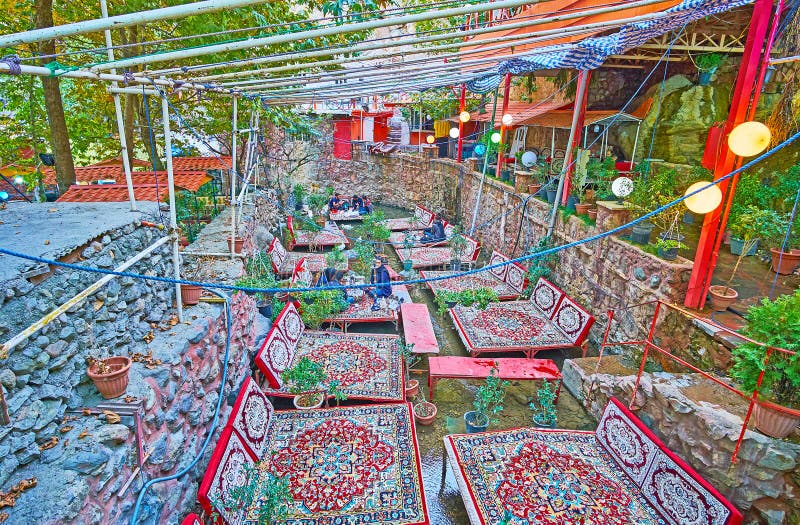 Restaurant on the River in Darband, Tehran, Iran Editorial Stock Image ...