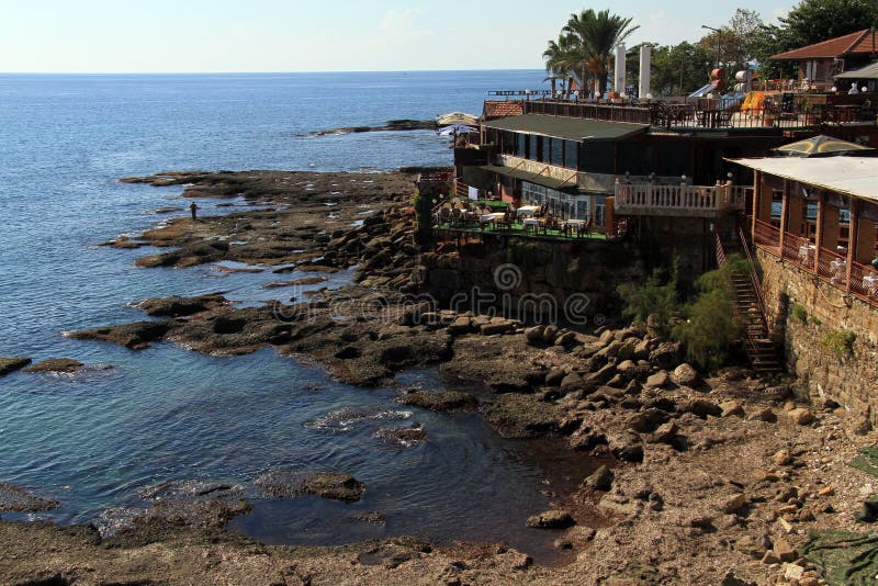 Restaurant on the beach stock image. Image of turkey - 29883281