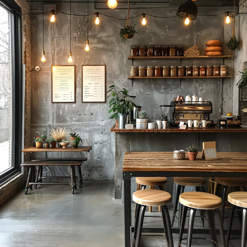 A Restaurant with a Rustic Theme, Featuring Wooden Chairs and Tables ...