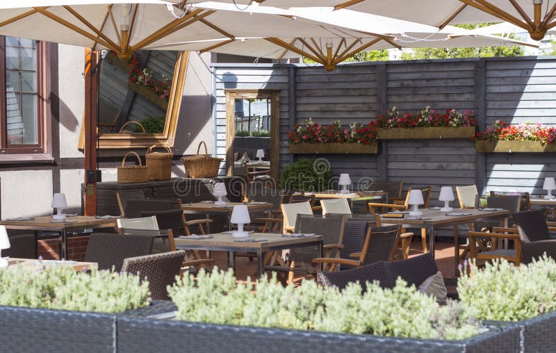 The Restaurant S Interior in the Italian Style Stock Image - Image of ...