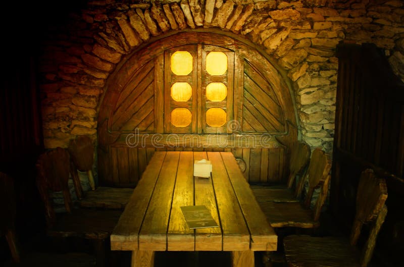 Restaurant`s Interior in a Medieval Style Editorial Photography - Image ...