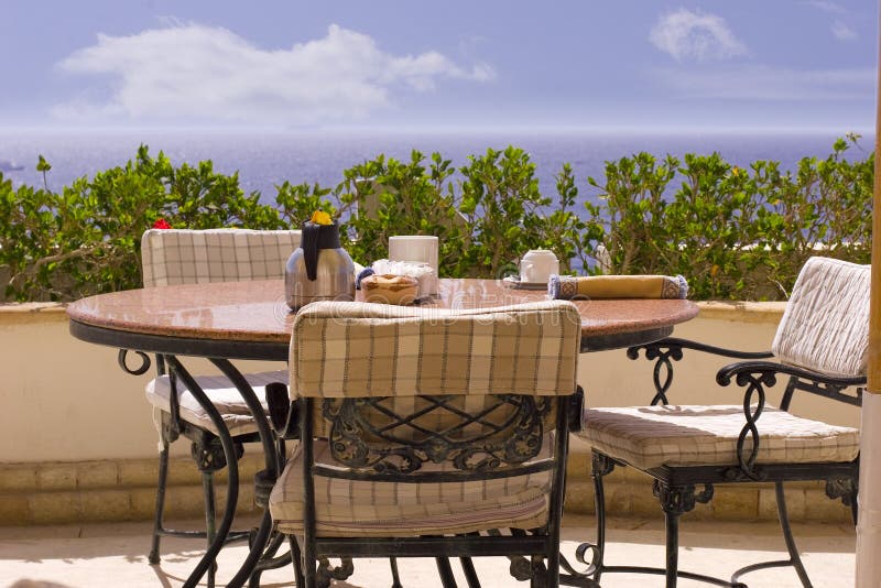 Restaurant with sea view stock photo. Image of ocean, tourism - 5562596