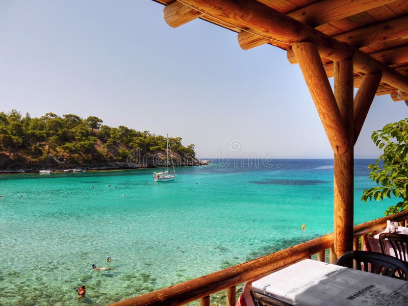 Restaurant Sea View, Thassos Island Editorial Image - Image of thassos ...