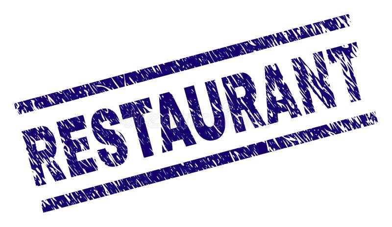 Grunge RESTAURANT Framed Rounded Rectangle Stamp Stock Vector ...
