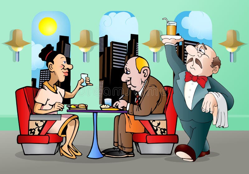 Restaurant service stock illustration. Illustration of quick - 21601304