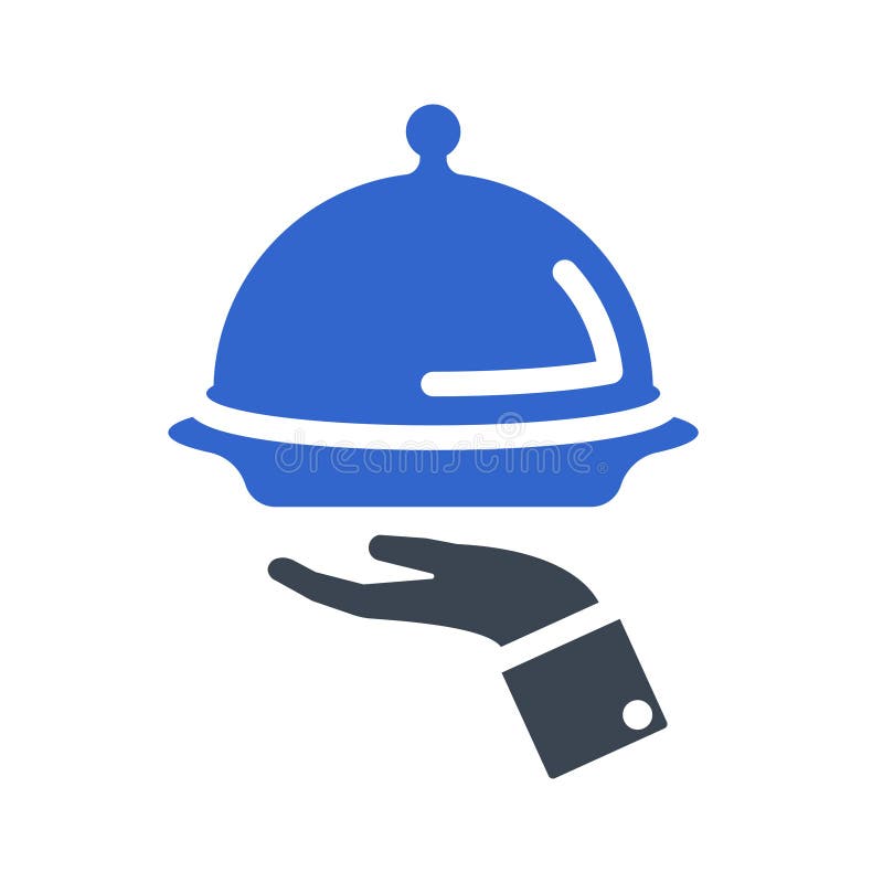 Restaurant serving icon stock vector. Illustration of icon - 211742221