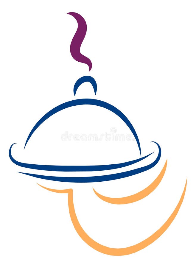 Restaurant, Serving Icon Logo Vector Stock Illustration - Illustration ...