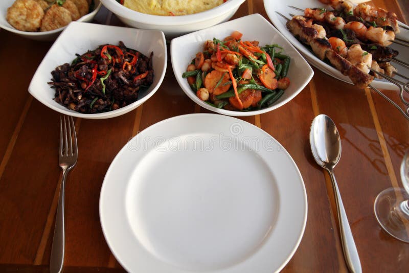 Restaurant set menu stock image. Image of menu, round - 15480023