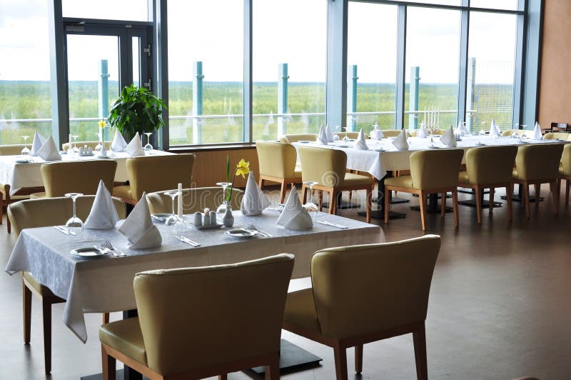 Restaurant tables setting stock photo. Image of travel - 24215930