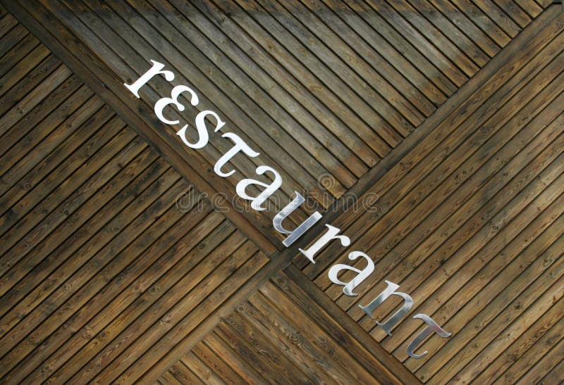 Restaurant sign stock image. Image of entertainment, cafe - 731745