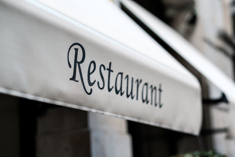 Restaurant Sign in Barcelona Stock Image - Image of spain, urban: 91047915